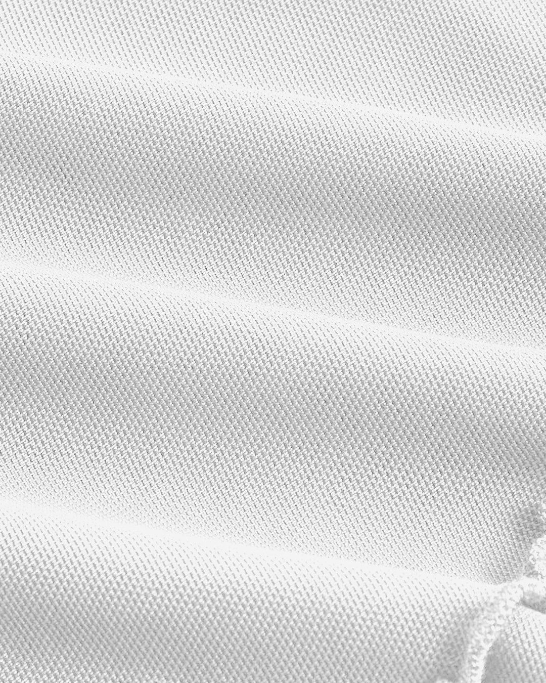 Mesh Panel Short Sleeve White Crop Top – Littlebox India